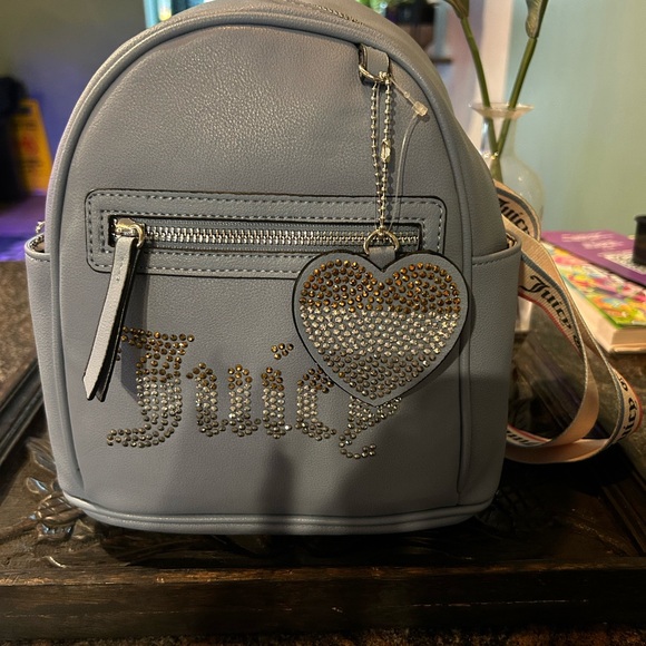Juicy Couture | Bags | Juicy Couture Grey Mini Backpack | Poshmark